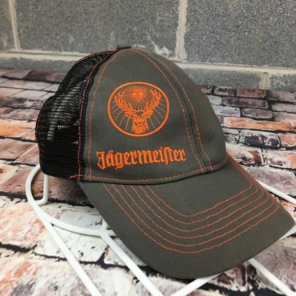 Jagermeister | Accessories | Jagermeister Baseball Hat Cap Grey Orange ...